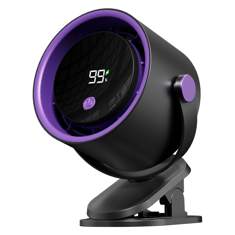 100-Speed Desktop Fan – Ultra-Quiet Cooling with LED Display & 360° Airflow